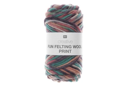 Creative Fun Felting Wool Print Yarn - Rico